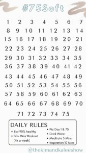 Free 75 Soft Printable Calendar, Worksheet & Template – 75 Soft