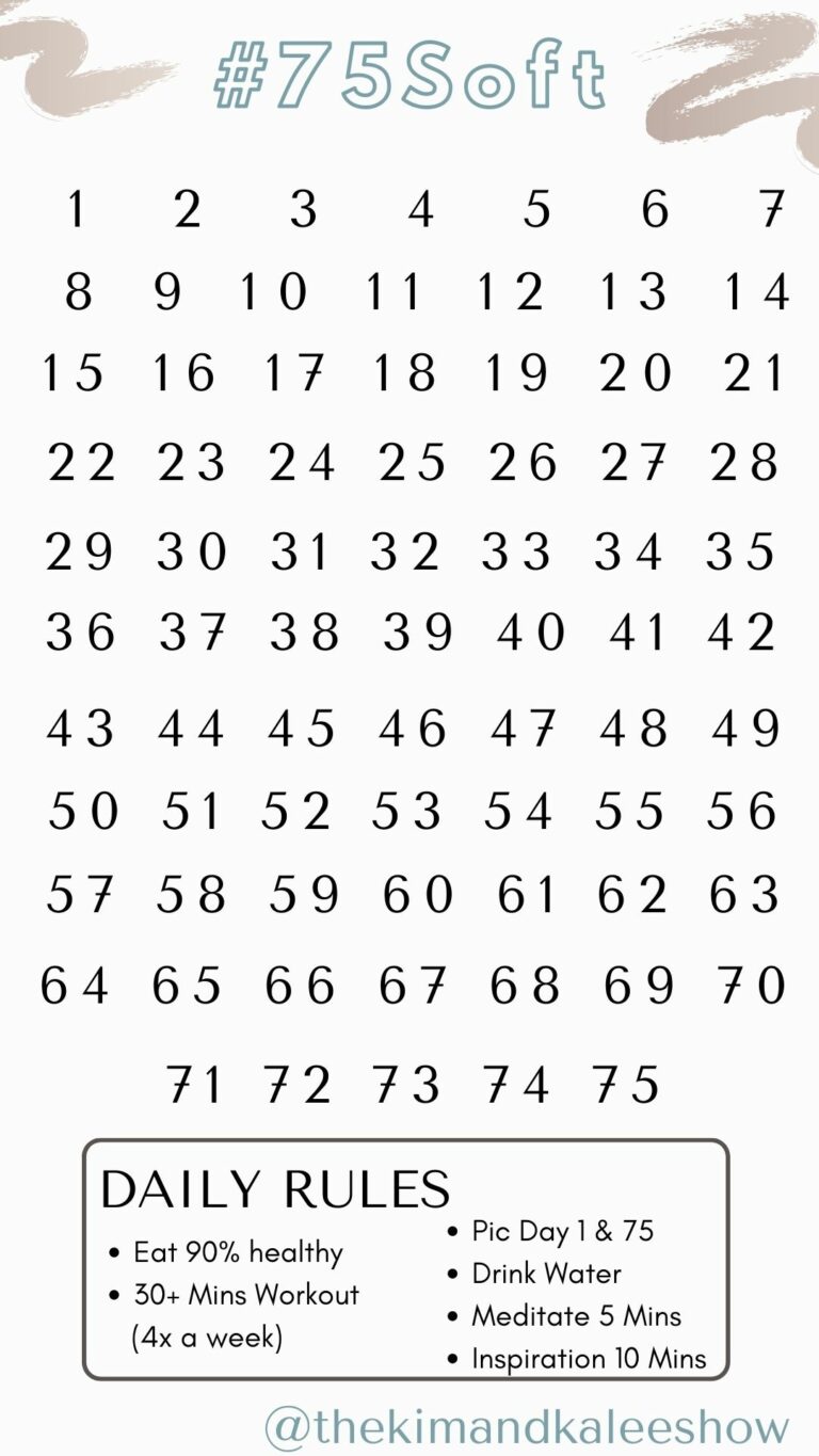 75 Soft – A realistic mind & body challenge that fits into a busy ...